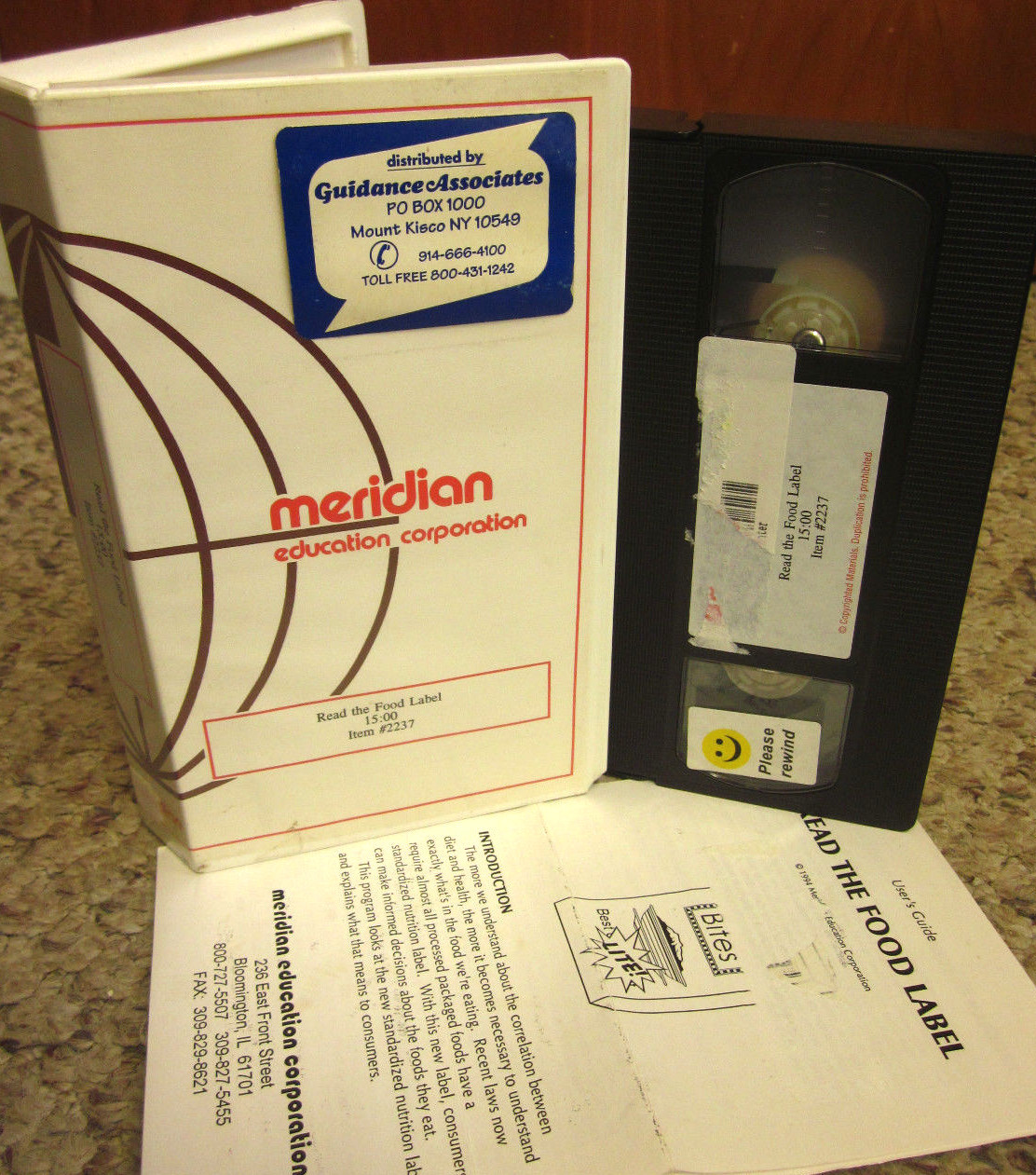 READ FOOD LABEL ingredients Department of Agriculture nutrition VHS ...