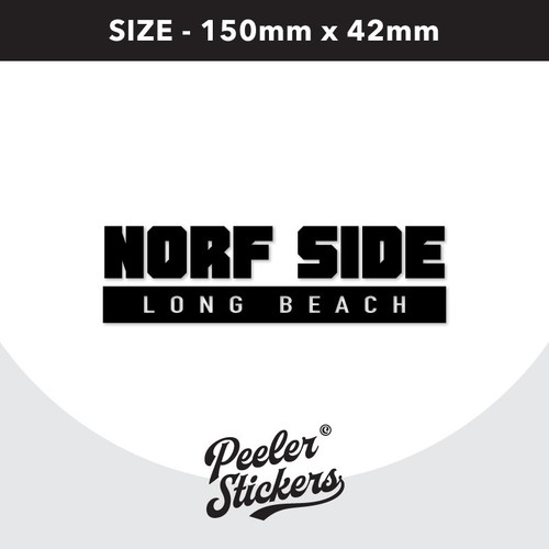 Norf Side Long Beach Decal Sticker, Vince Staples Hip Hop Music Sticker ...