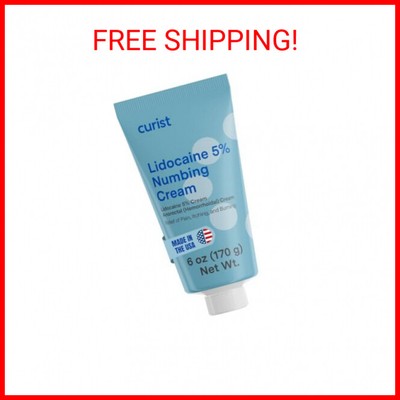 Curist 5% Lidocaine Cream Maximum Strength Topical Pain Relief - 6 oz ...