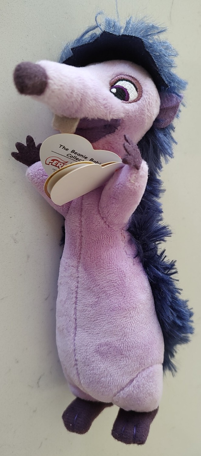 Ty Beanie Baby Ferdinand Dos Hedgehog Purple Plush 2017 Character 8in ...