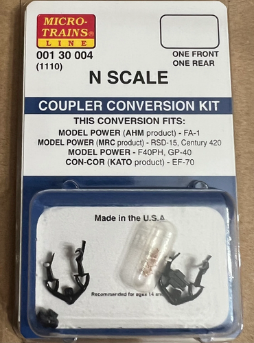 Micro-Trains N Scale 001 30 004 (1110) Locomotive Coupler Conversion ...