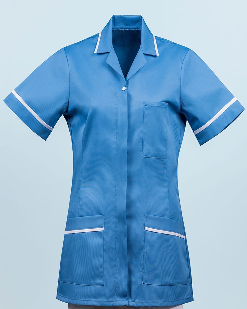 Womens Healthcare Tunic NHS Uniform Nurse Zip Top Hospital Carehome ...