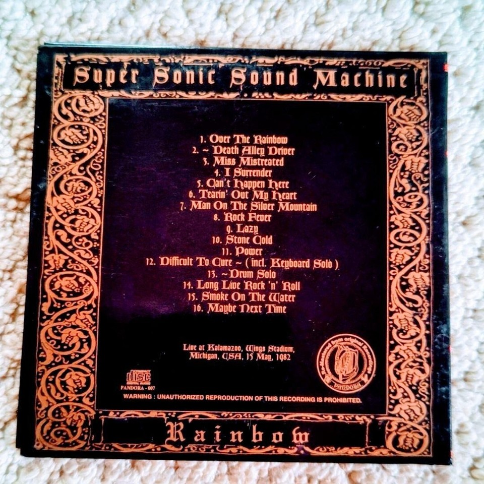 Rainbow / Super Sonic Sound Machine CD USED Ritchie Blackmore from ...