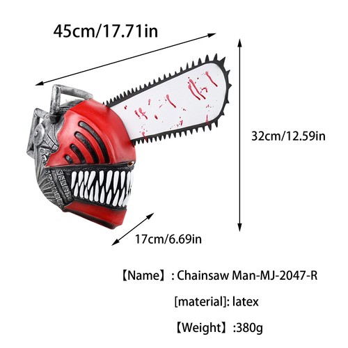 Anime Chainsaw Man Denji Pochita Latex Mask Denzi Helmet Party Cosplay ...