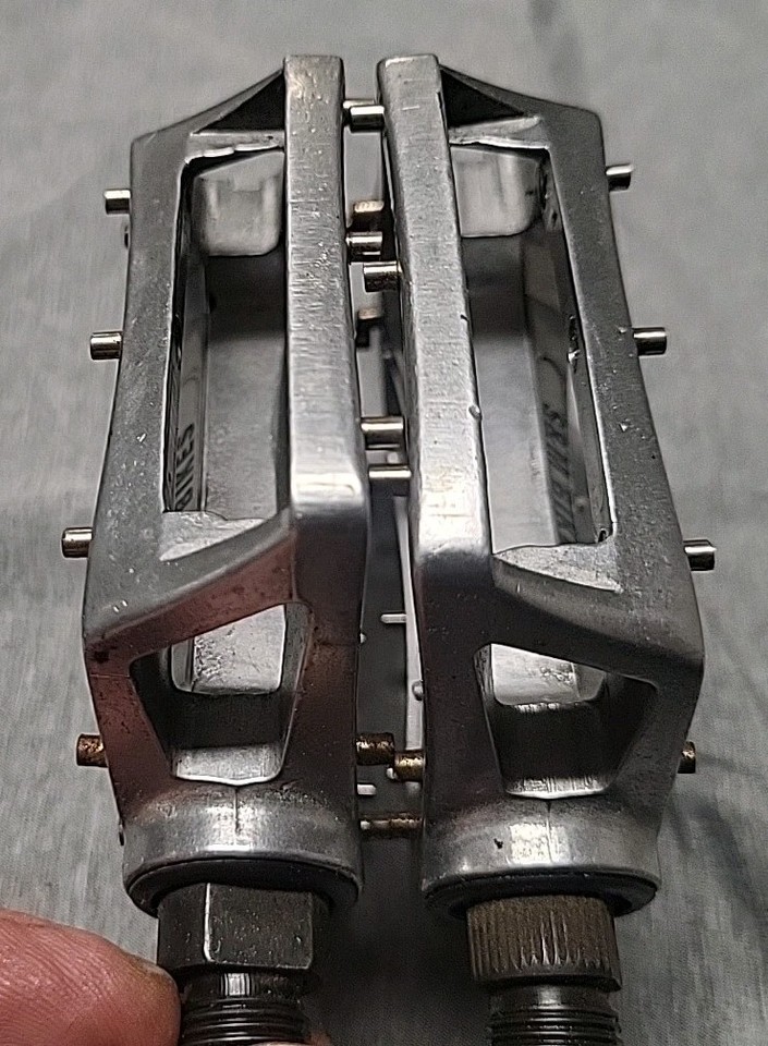 S&M BMX PEDALS 9/16" FIT 3 CRANKS PRO HOLMES ALBERT WIDOWMAKER PIG ...