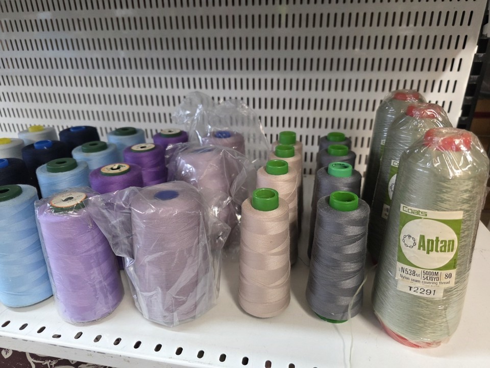 65 x Bundle of Overlocker Sewing Threads Cones Mix Of Colours. some ...