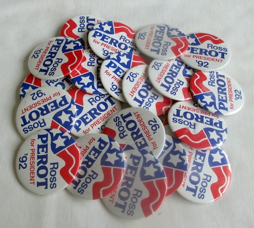 22 ROSS PEROT POLITICAL BUTTON PIN LOT 1992 Ross for President. | eBay