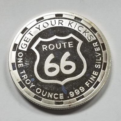 Route 66 | .999 Silver 1 oz Coin | Get Your Kicks Americana Round | eBay