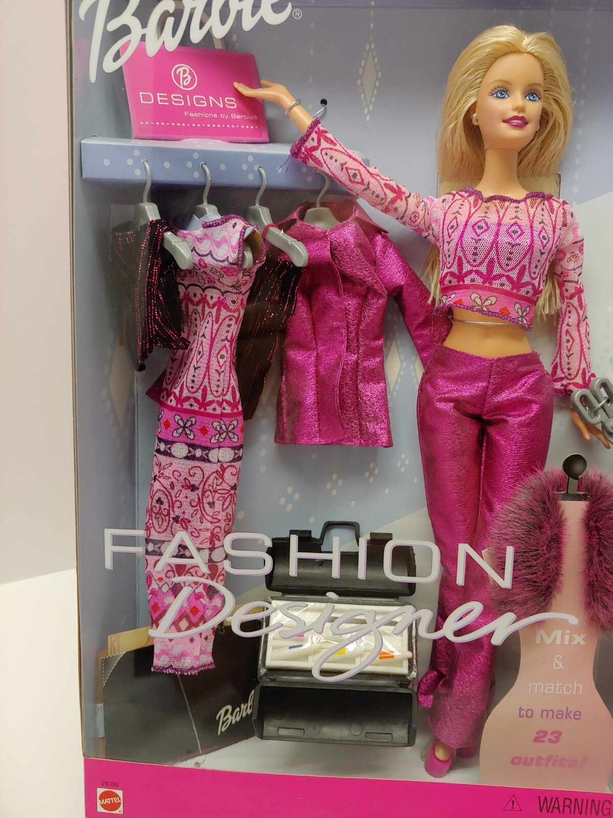 Fashion Designer Barbie Doll 23 Mix And Match Outfits 2000 Mattel NOS ...