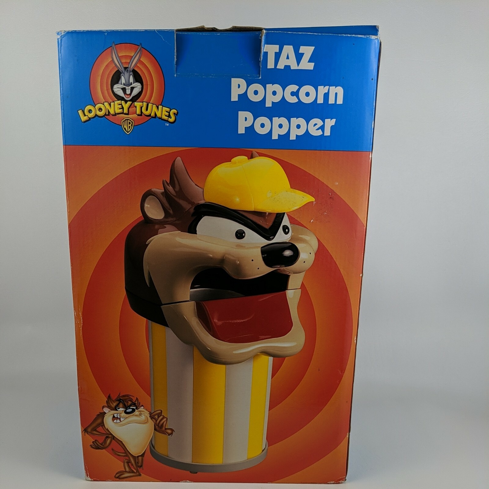 Vtg 2000 Looney Tunes TAZ Tasmanian Devil POPCORN POPPER Warner Bros ...