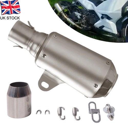 Universal 38-51mm Motorcycle Short Exhaust Muffler for Motorbike Dirt ...