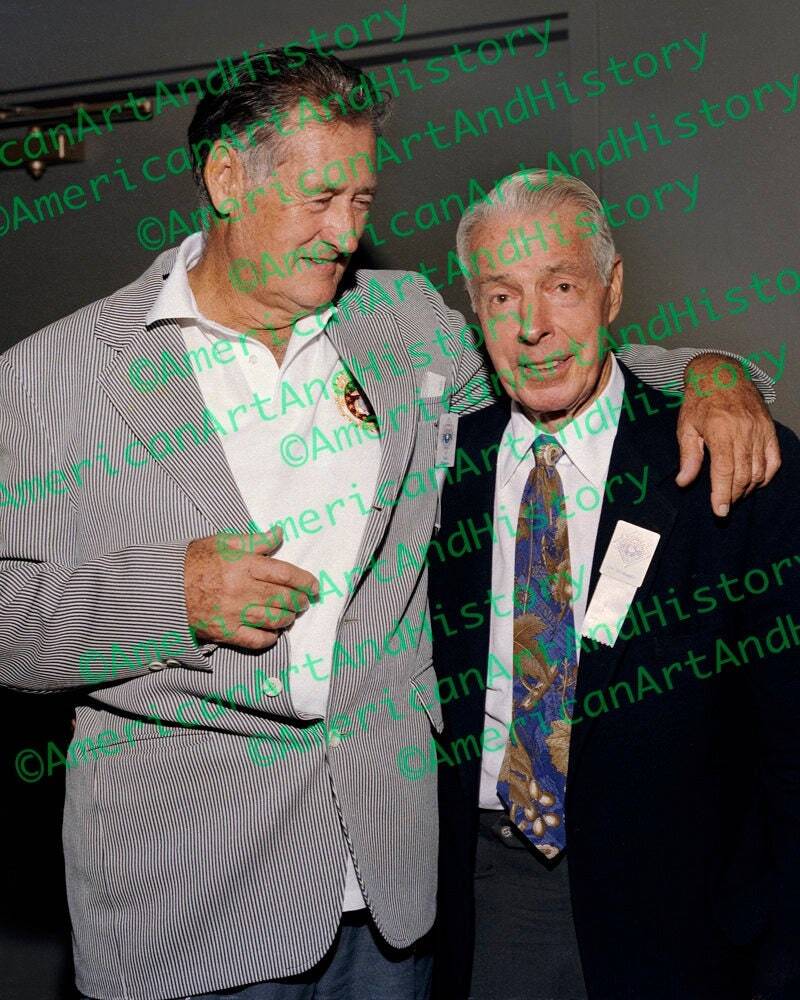 Ted Williams and Joe DiMaggio Hall Of Fame NY Yankees Boston Photo ...