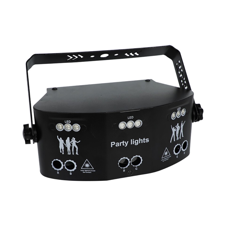 15-eye Laser Projector LED RGB DMX Strobe Stage Light DJ Disco Party ...