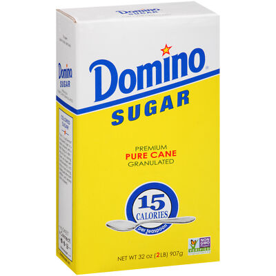 Domino Pure Sugar Cane Made Granulated Sugar Carton (2 lbs, 24 Carton ...
