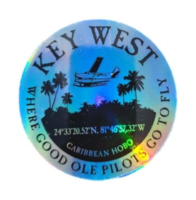 Caribbean Hobo Sticker decals Key West Pilots Fly aeromarine seaplanes ...