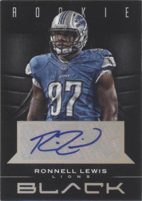 2012 Panini Black - Rookie Ronnell Lewis #182 Signatures /199 (AU, RC ...