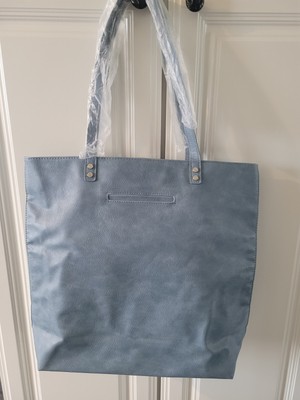 New Thirty One Around Town Tote bag in Denim Distressed Pebble | eBay