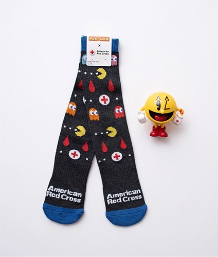 NEW! Collectible American Red Cross x Pac-Man Socks + Gashapon Toy | eBay