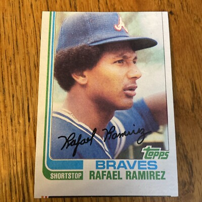 1982 Topps #536 Rafael Ramirez Miscut Error Card SS Atlanta Braves MLB ...