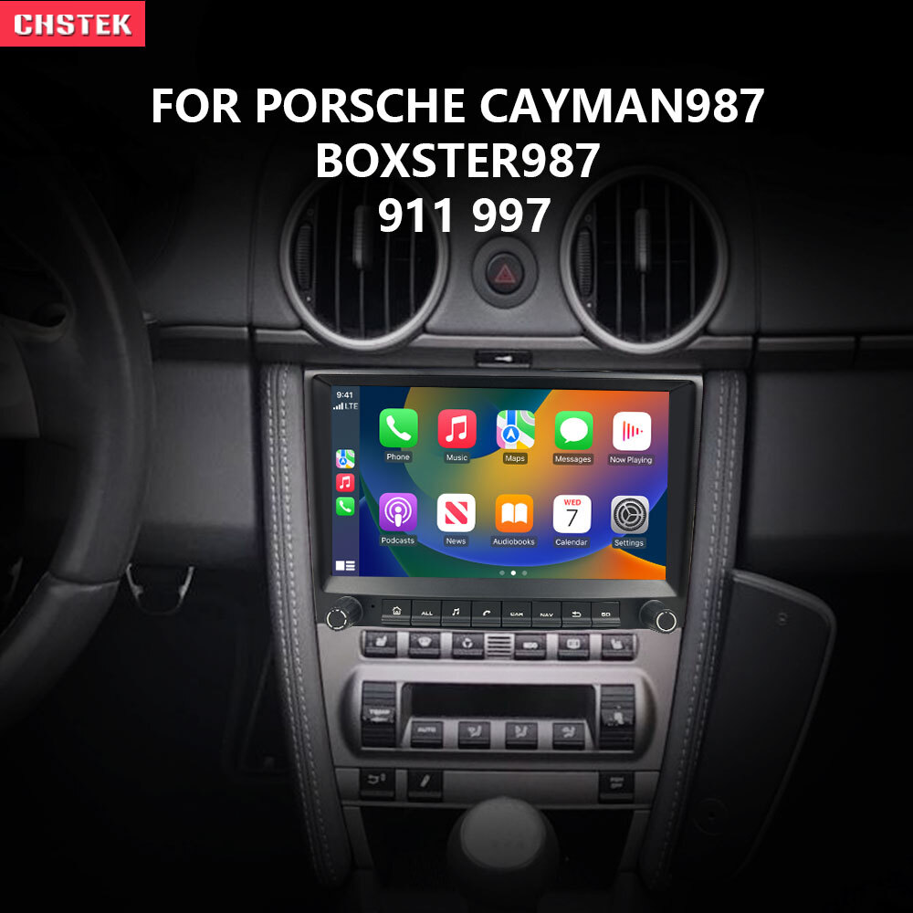 CHSTEK Car Radio Navigation Black for Porsche Cayman 911 987 Boxster ...