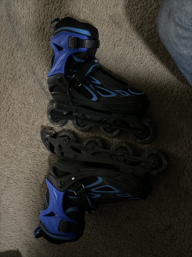ZPM Sports Inline Roller Blades Skates Youth Black / Blue Size 4Y-7Y | eBay