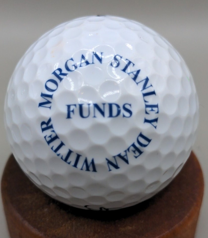Morgan Stanley Dean Witter Logo Golf Ball Titleist Collectors Display ...
