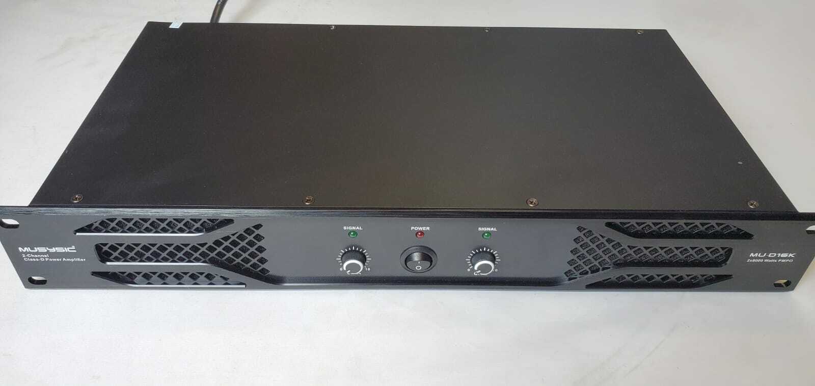 MUSYSIC Professional 2-Channel 2x8000 Watts PMPO D-Class Power ...