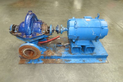 Peerless 4AE11 Split Case Centrifugal Pump 5x4" Flanged 15Hp 230/460V ...