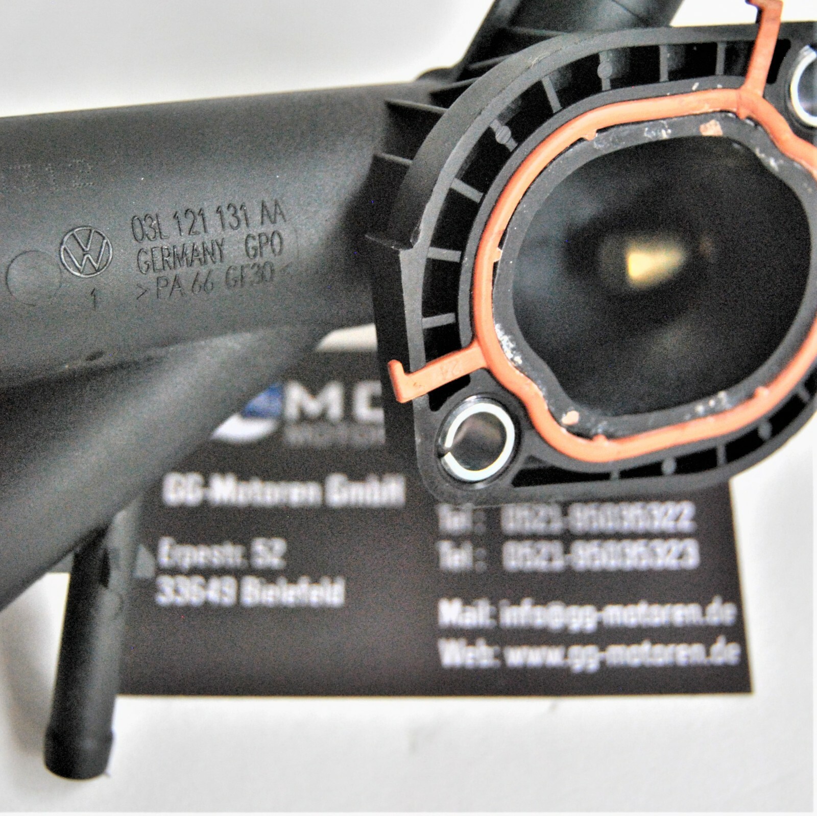 VW Audi Seat Skoda Kühlwasserflansch Wasserflansch Kühlmittel 03L 121 ...