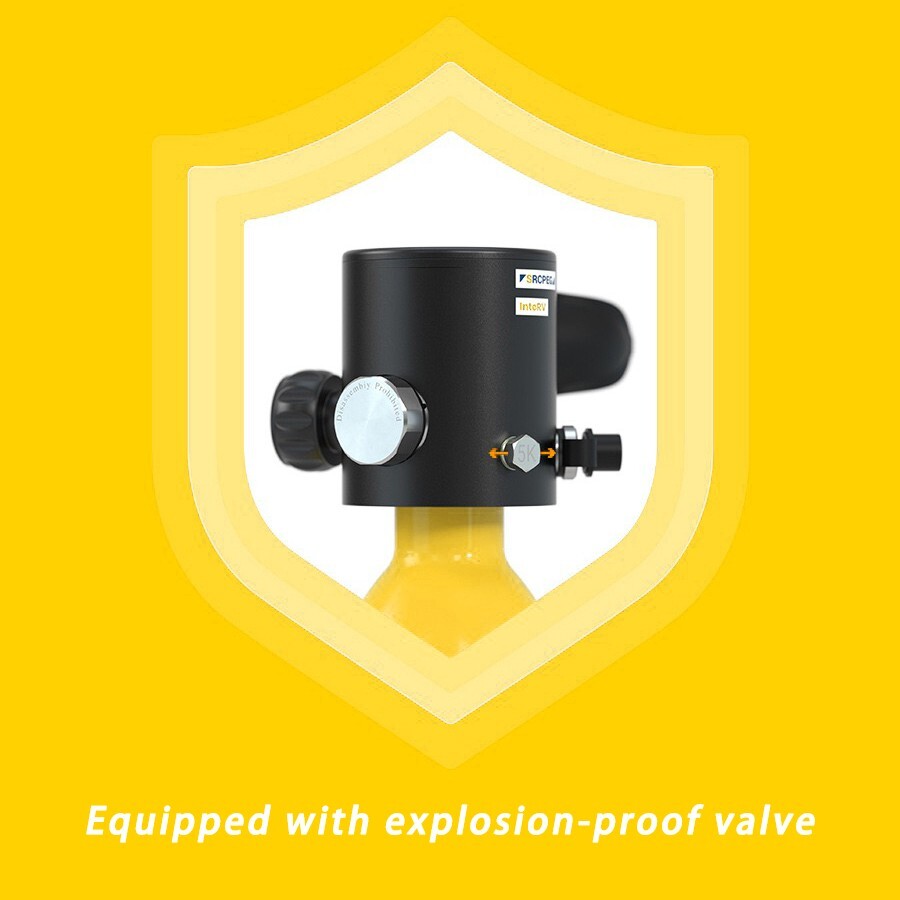 Trimix Mini Scuba Diving Lung Tank 0.5L Portable Cylinder 6-10Mins ...