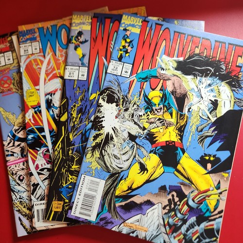 Wolverine #73, #81, #83, #84, #85 Lot of 5 1993 Marvel Comic Books Fine ...
