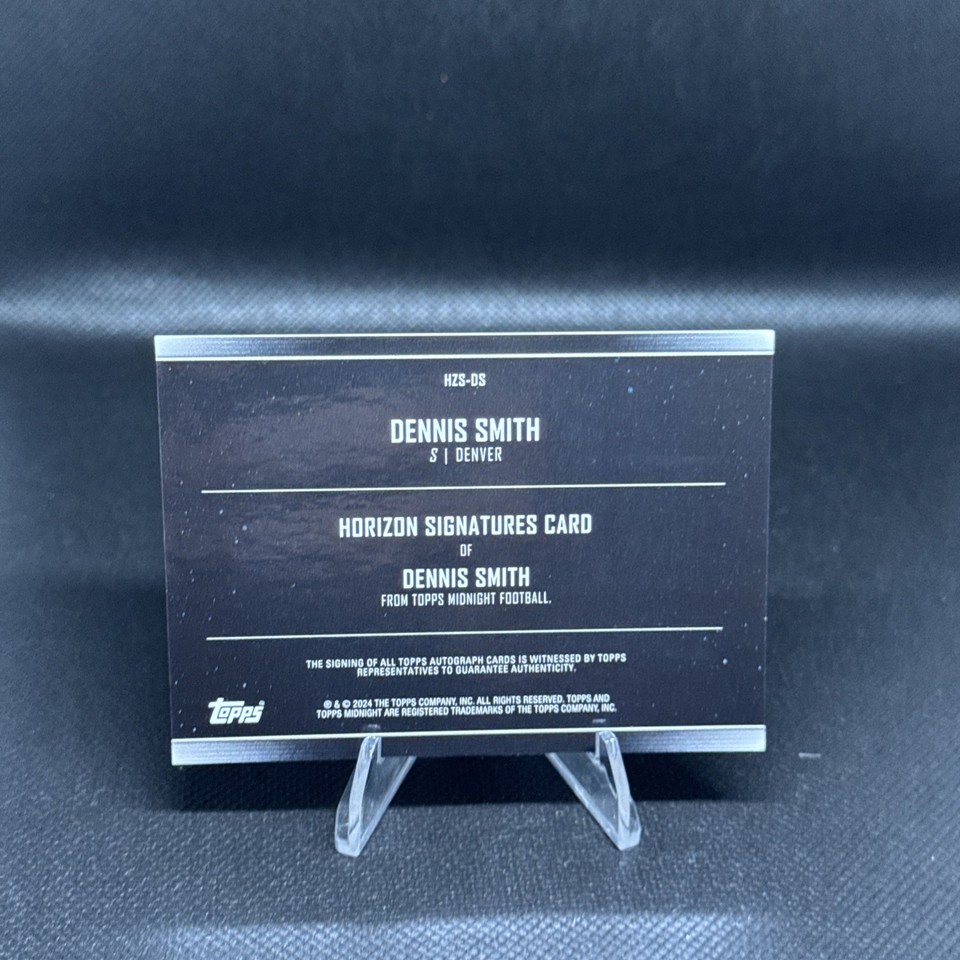2024 Midnight Football Dennis Smith Auto Horizontal Signatures Denver ...