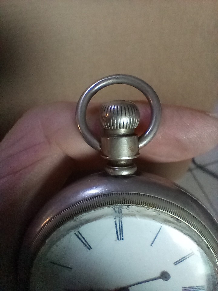 Very Clean Big Old Bar Movt Pocket Watch 49mm Key Wind Key Set | eBay