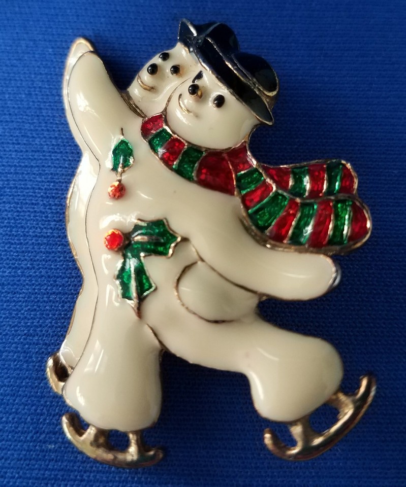 BEAUTIFUL CHRISTMAS 3 PIN SET ANNE KLEIN , MONET : SNOWMAN BOOT BOW | eBay