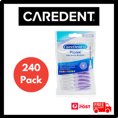Caredent Picnix Interdental Brush Size 7 - 12 Packs of 20 - (240 ...