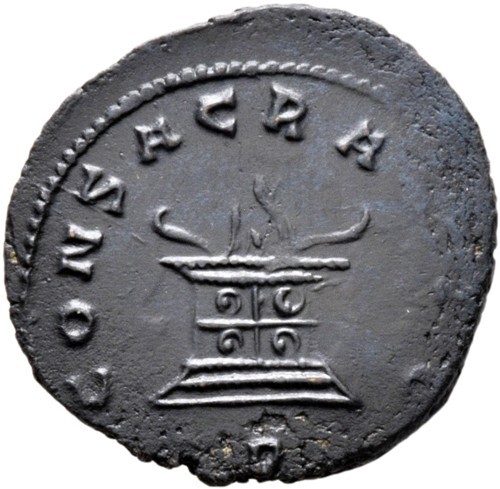 Divus Claudius II (271 AD) Very Rare Antoninianus. Siscia Mint Altar # ...