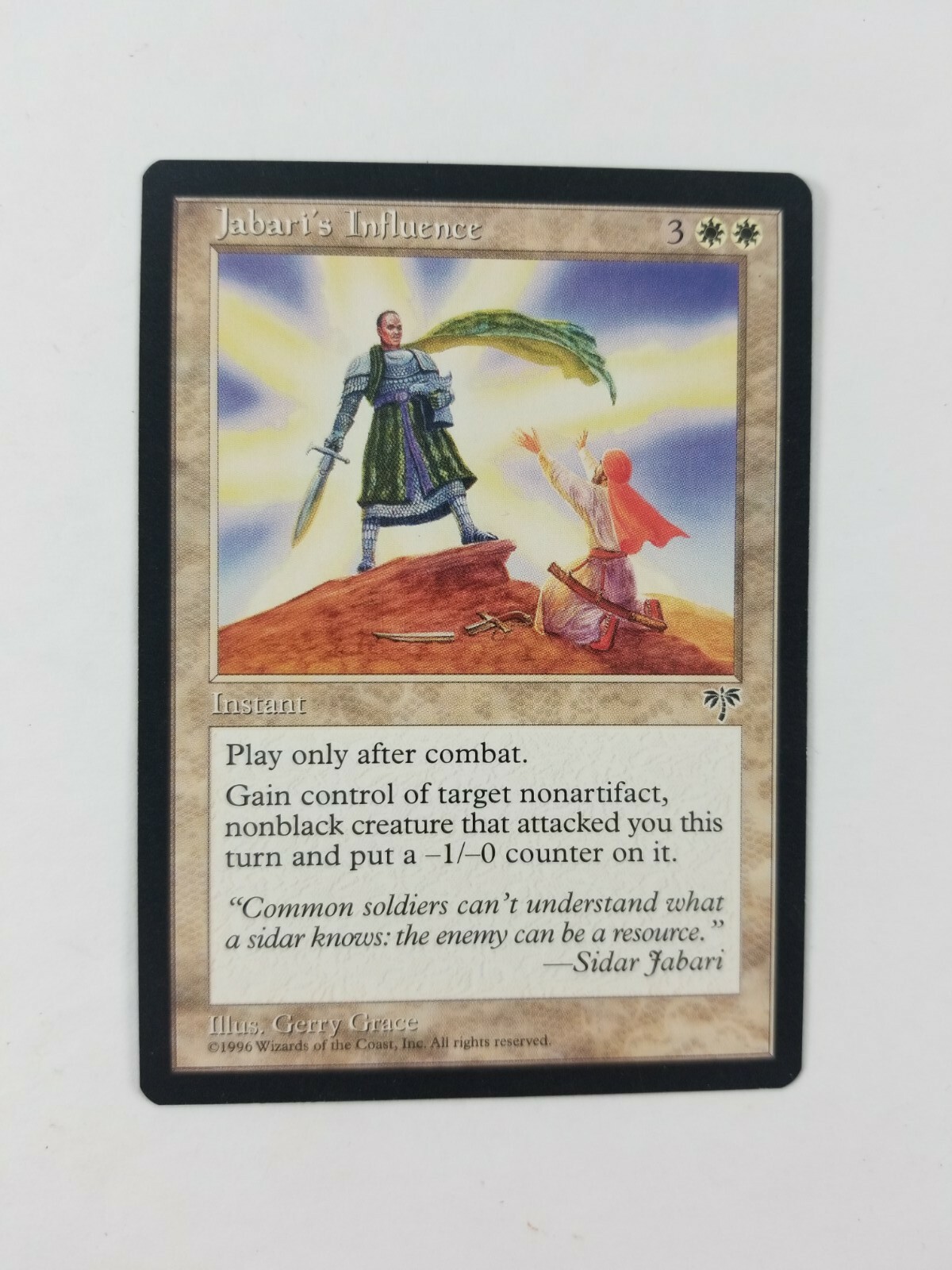 Jabari's Influence Mirage MTG Magic The Gathering NM/LP White Instant ...