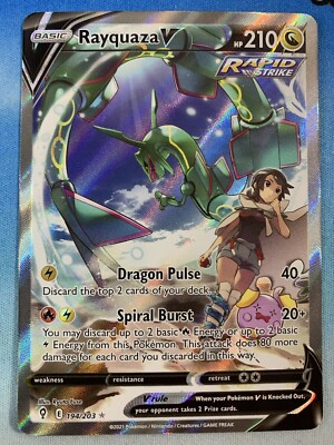 Rayquaza V 194/203 Evolving Skies Alt Art Pokémon Card | eBay