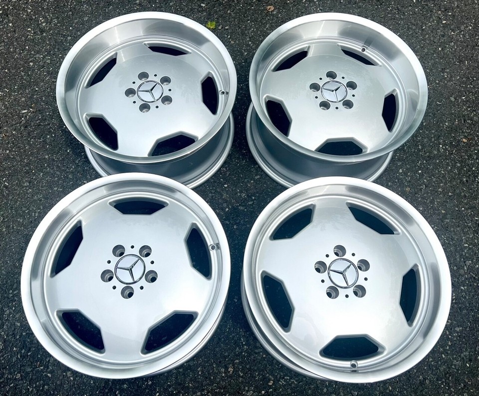 MERCEDES DEEP DISH MONOBLOCK 17 INCH RIMS WHEELS SET4 NEW FITS E320 ...