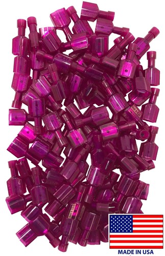 (100) 22-18 Gauge .187 Tab Nylon Fully Insulated Male Quick Disconnect ...