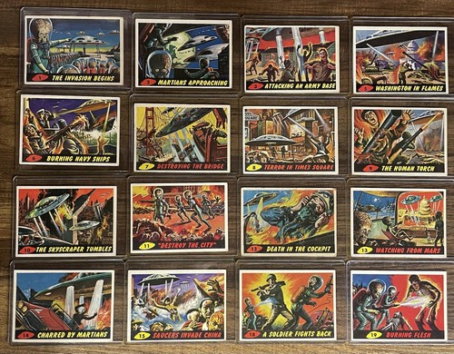 1962 Topps Mars Attacks 49/55 Near Complete Set VG/EX | eBay