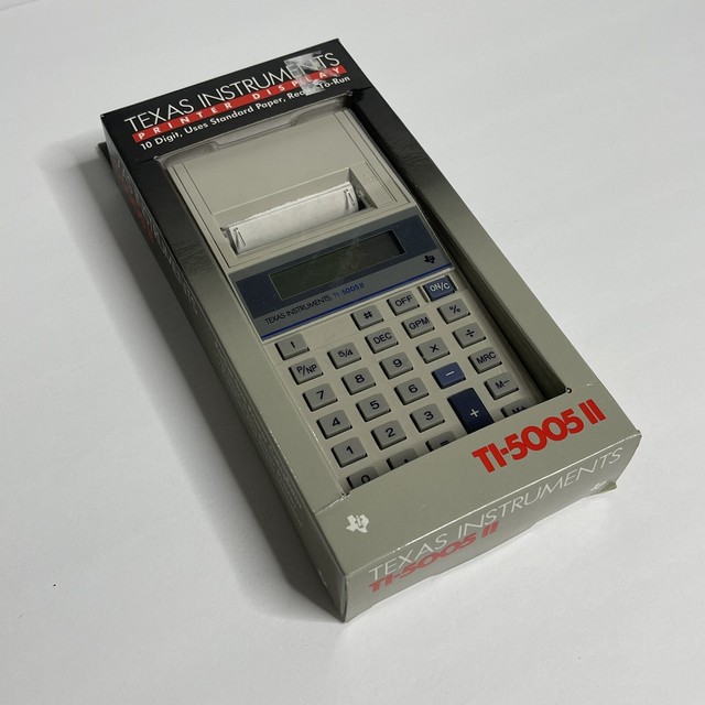 Texas Instruments 1988 Printer Display Calculator Ti-5005 II MIB for ...