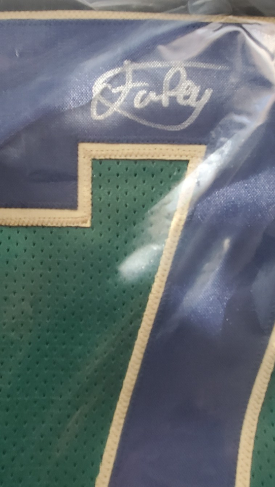 Saints-Isaiah Foskey Signed Green Notre Dame Jersey w/JSA COA Witness ...