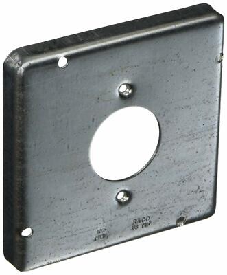 Hubbell Raco 887 4-11/16" Square Cover Raised 1/2" for 20Amp Receptacle ...