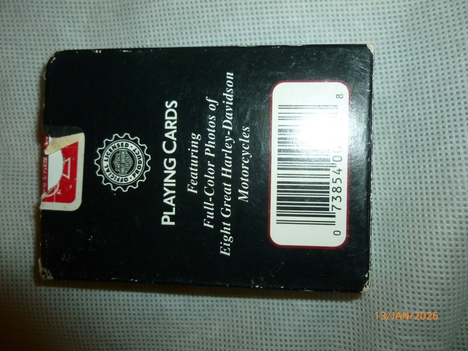 Vintage Harley Davidson Motorcycle Playing Cards | eBay