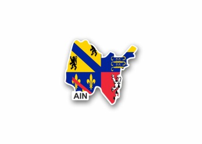 Sticker car flag map country province region france ain | eBay Australia