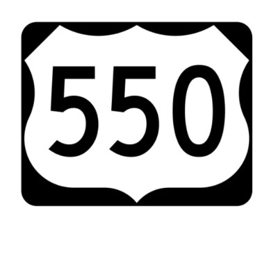 3" us route 550 highway sign road bumper sticker decal usa made | eBay