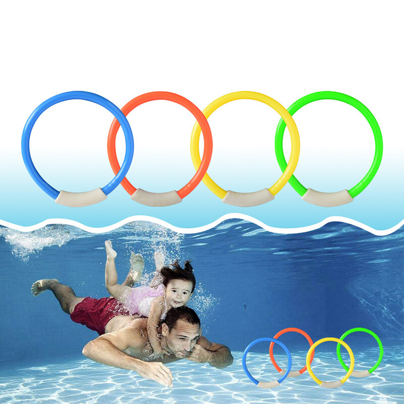 1PCS Summer Underwater Diving Rings Swimming Pool Kids Dive Ring Water ...
