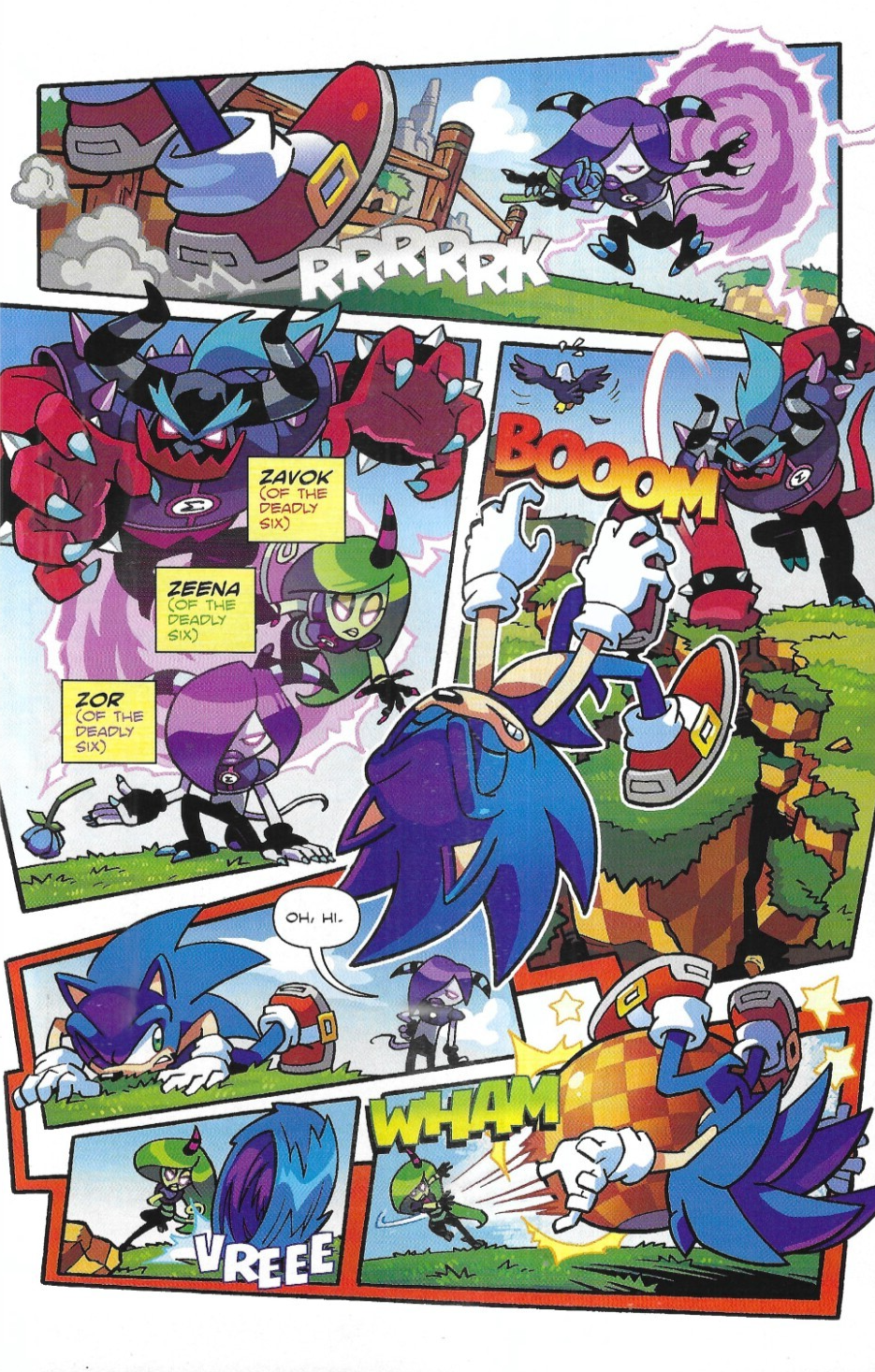 Sonic Comic 1 Worlds Unite Battles First Print Cover A Peppers 2015 ...