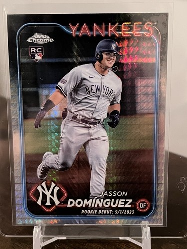 2024 Topps Chrome Update Debut Jasson Dominguez Prizm Refractor Yankees ...